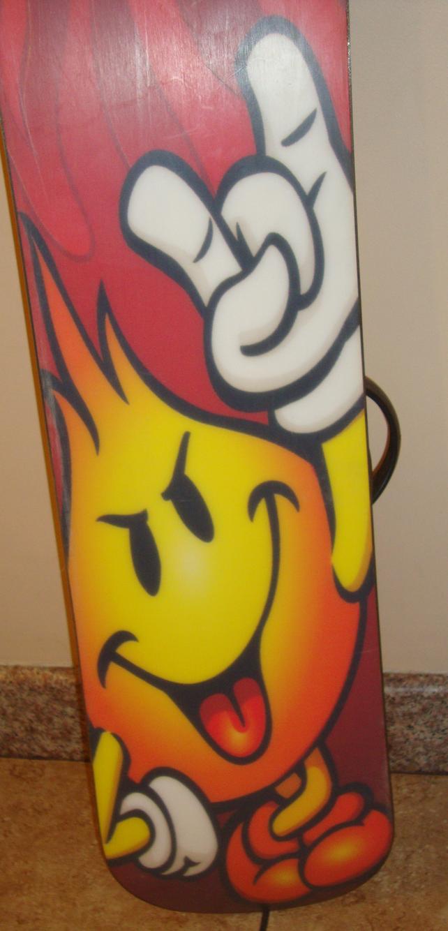 World Industries Flameboy 126cm Snowboard with Lamar Bindings ...