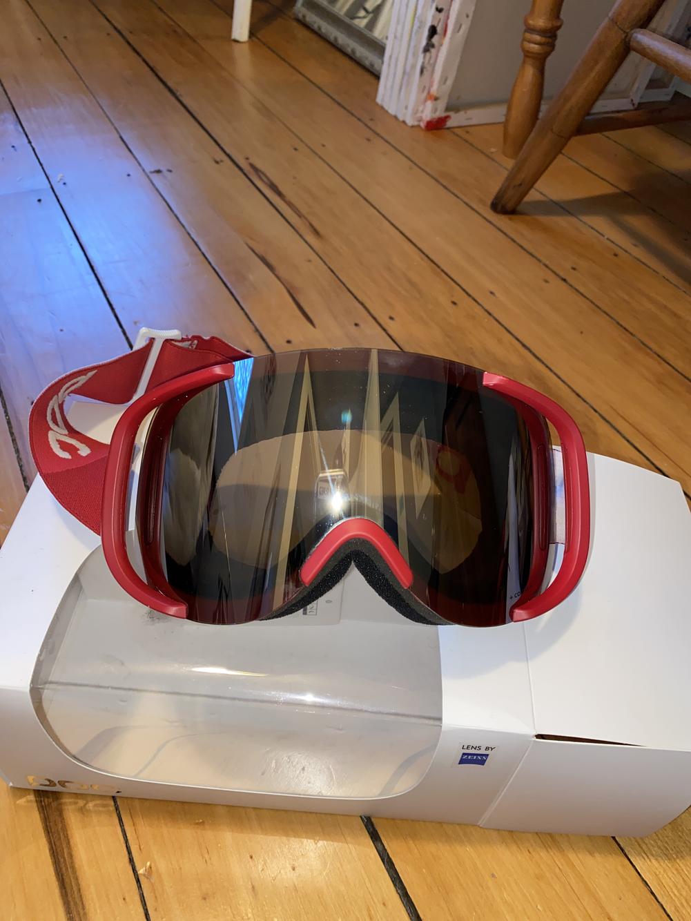 Red POC Cornea + Ski Goggles | SidelineSwap