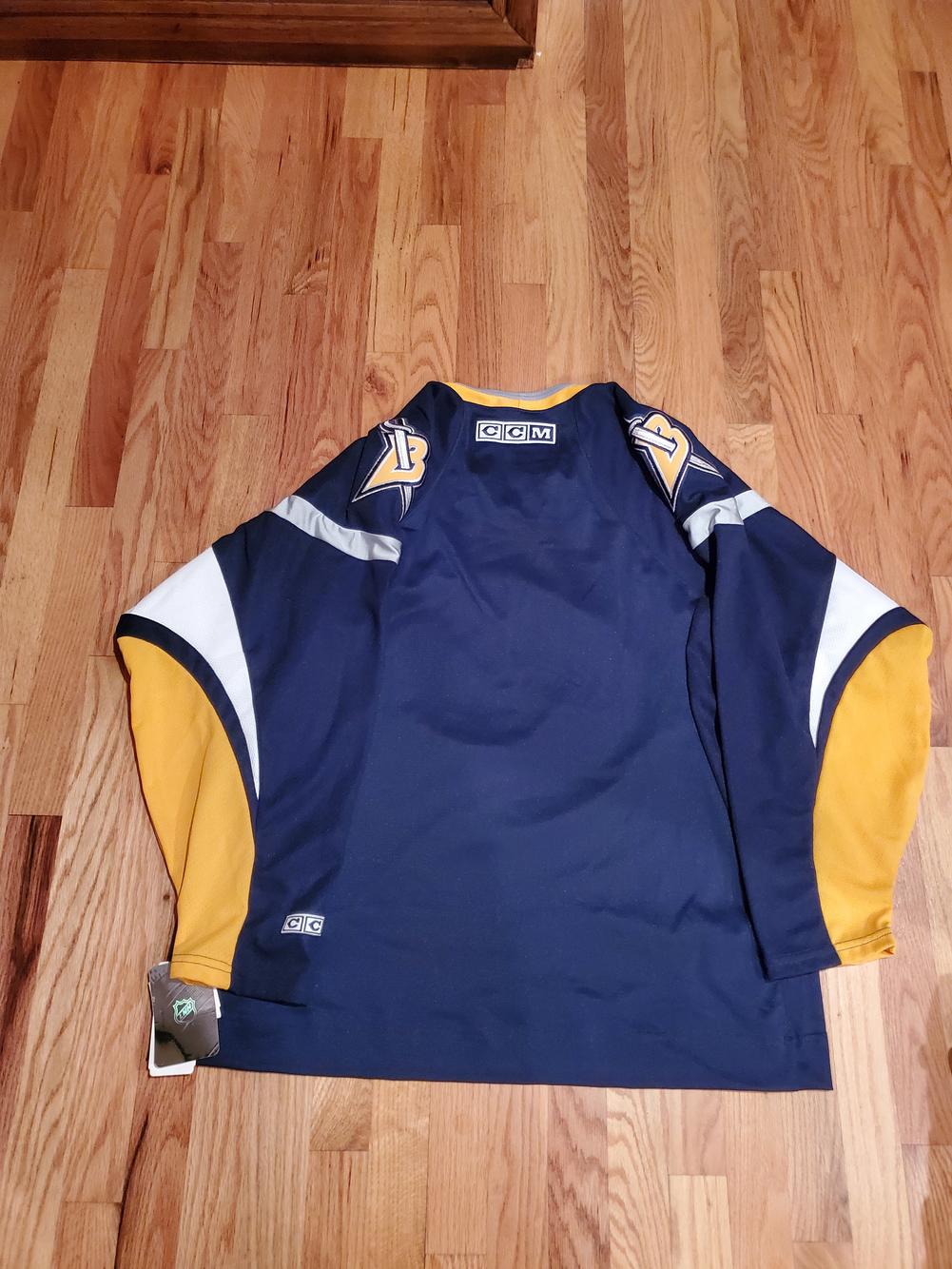 Buffalo Sabres Home Blue Buffaslug Slug CCM Hockey Jersey Adult Size L ...
