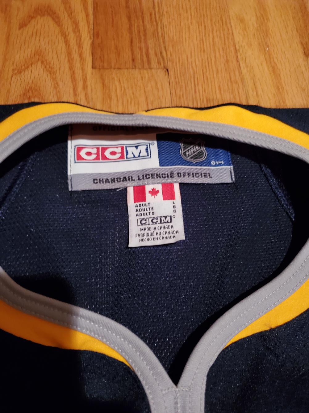 Buffalo Sabres Home Blue Buffaslug Slug CCM Hockey Jersey Adult Size L ...