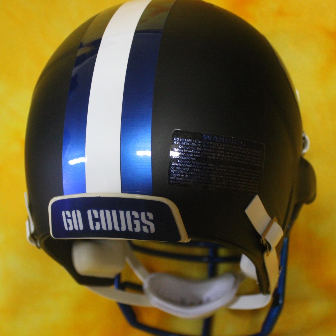 BYU Cougars super custom fullsize football helmet Schutt Ion large ...