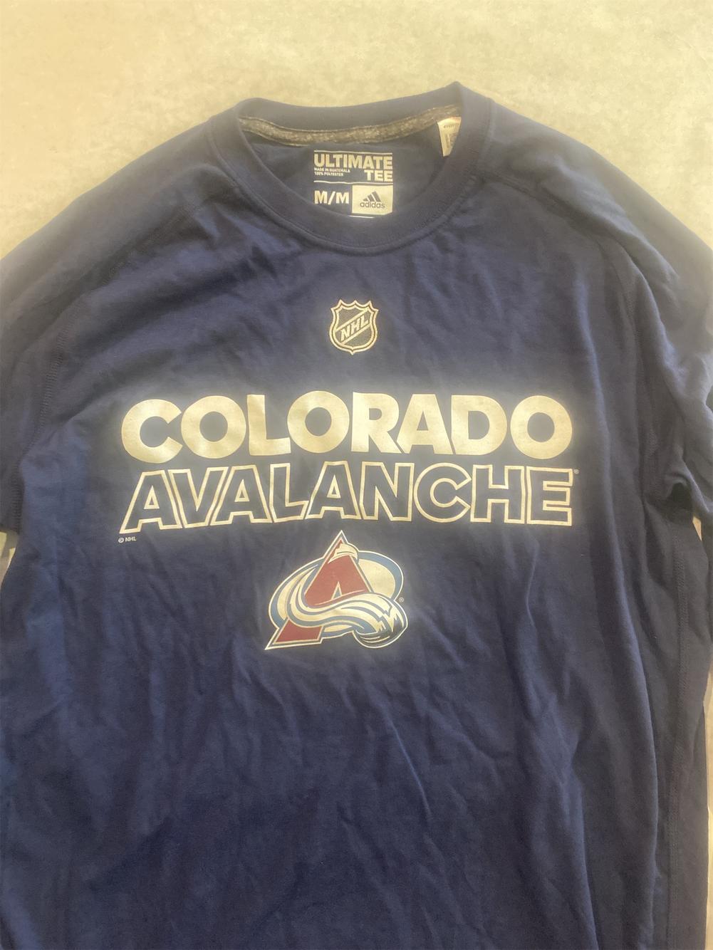 New Blue Adult Adidas Colorado Avalanche Player Issued Long Sleeve ...