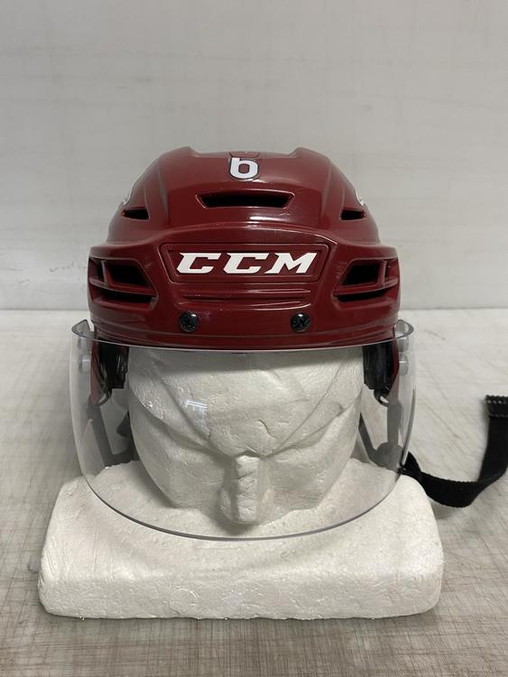 CCM Resistance Pro Stock Hockey Helmet Small Maroon CCM Visor 8261 ...