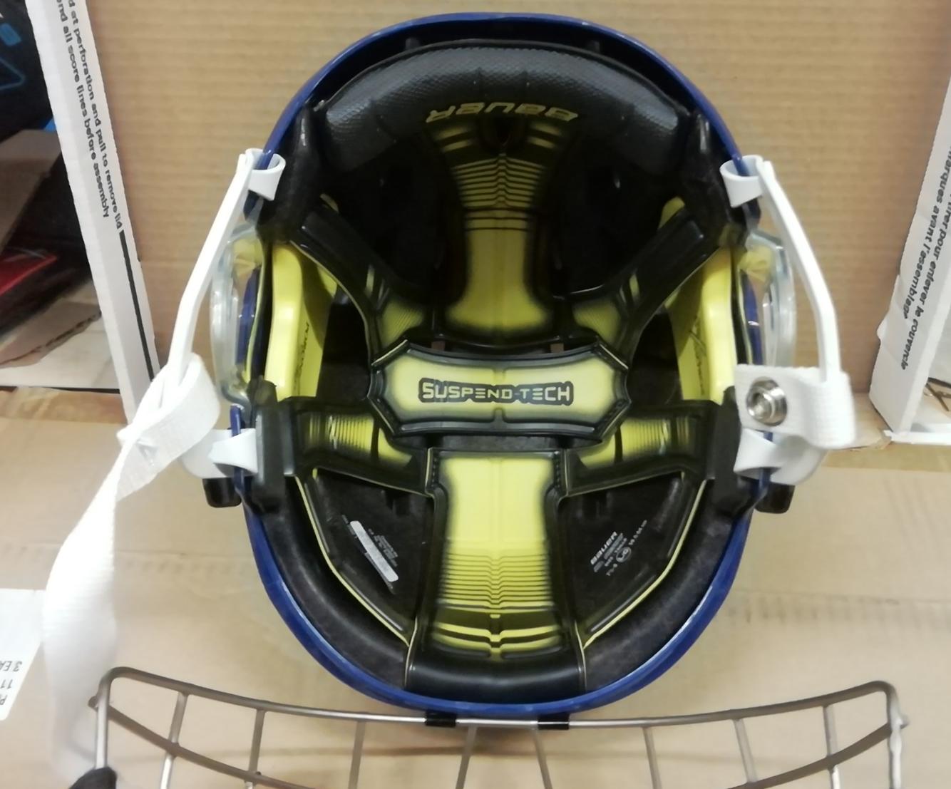 Bauer Re-Akt Helmet Combo Royal Blue Large | SidelineSwap