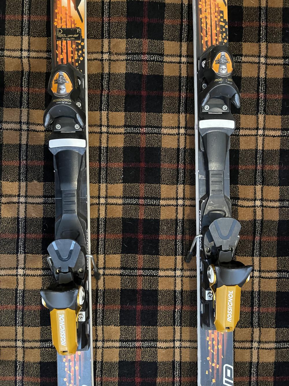 Used Rossignol Racing SG Skis With Bindings Length- 196 cm Radius- 33 M ...