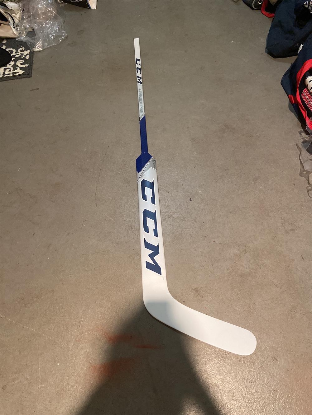 CCM Premier P2.9 25" White/Blue Goalie Stick | SidelineSwap