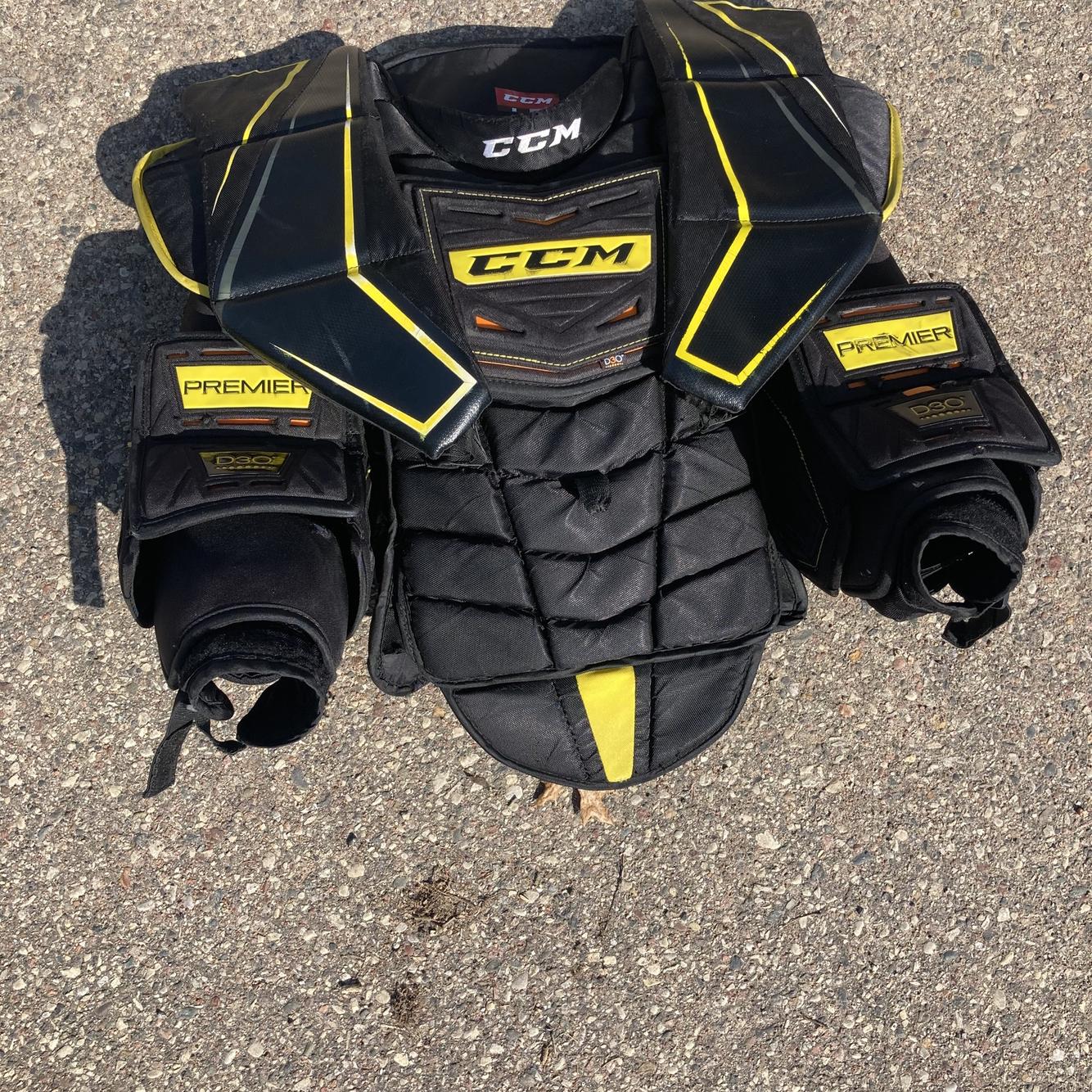 Senior Large CCM Premier Pro Goalie Chest and Arm Protector Pro Stock ...