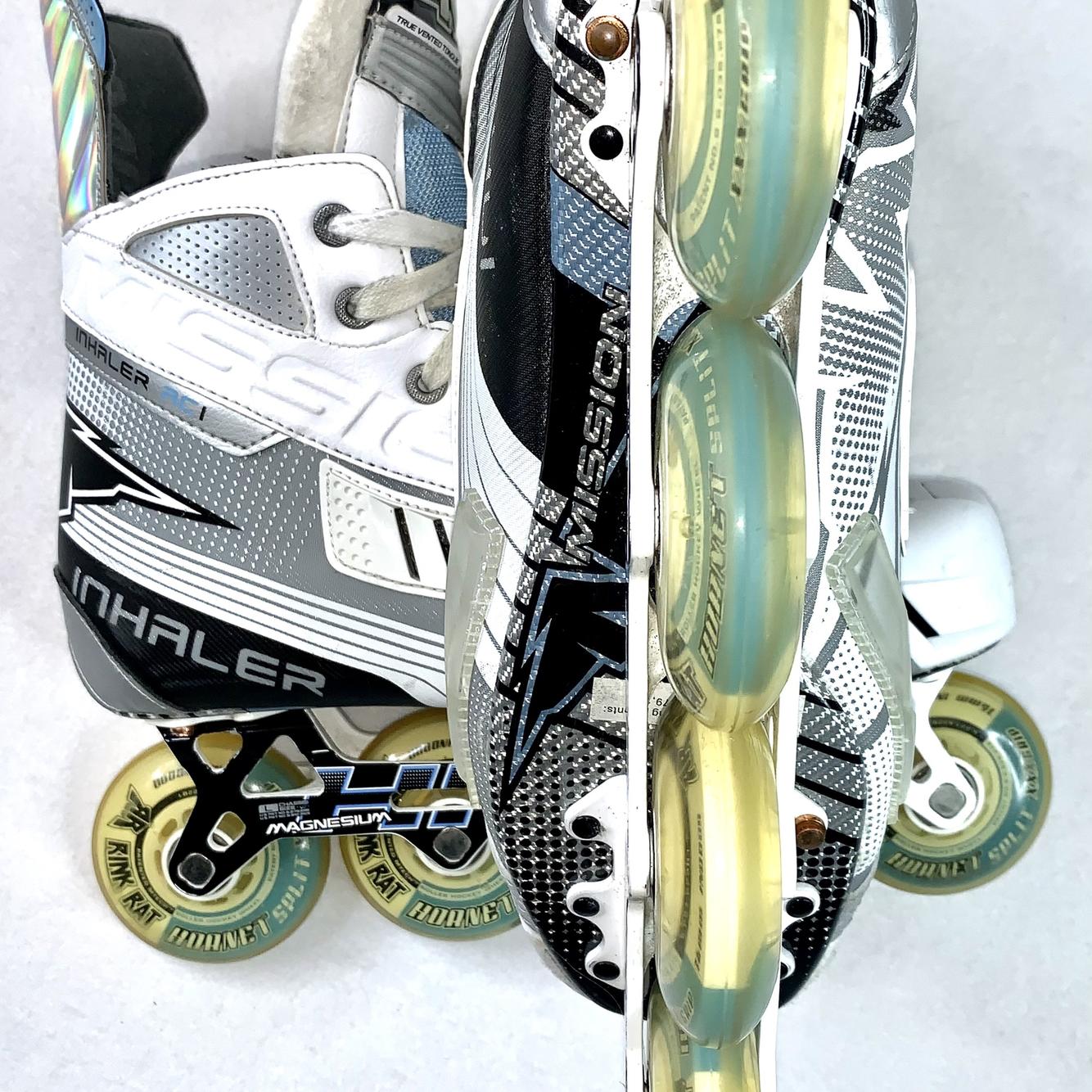 Mission Inhaler AC1 Senior Inline Hockey Skates Size 10.5EE (Men 12 US ...