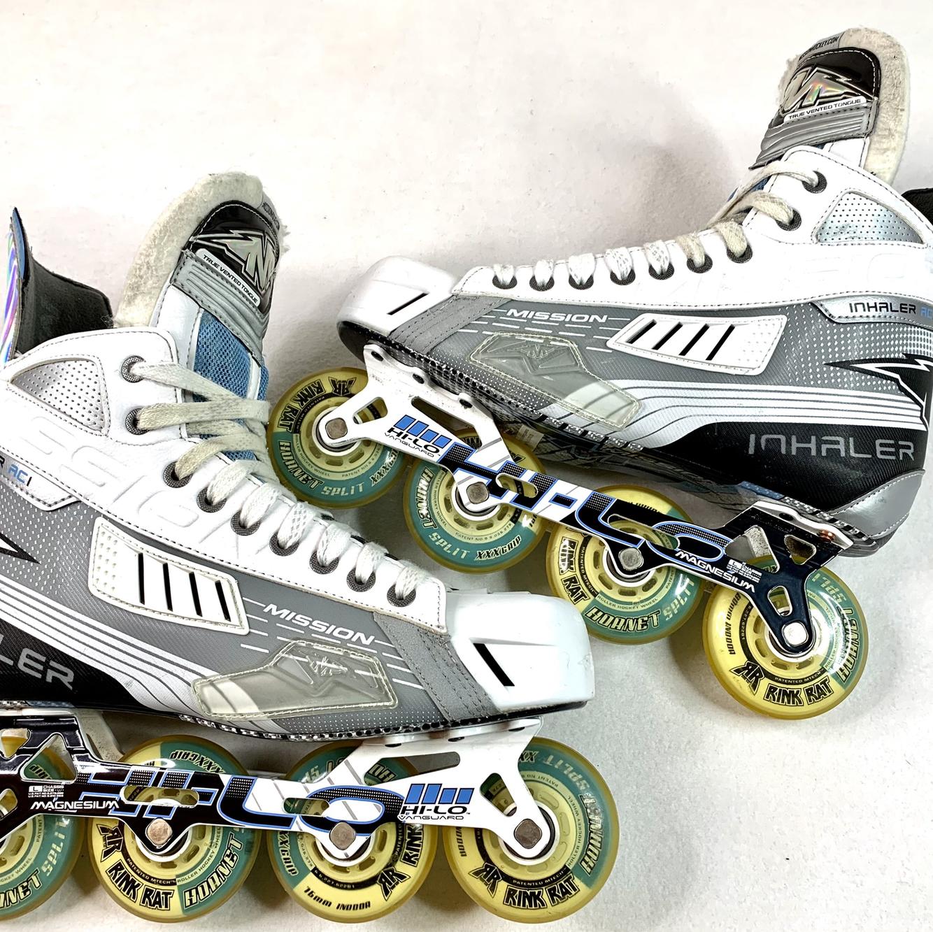 Mission Inhaler AC1 Senior Inline Hockey Skates Size 10.5EE (Men 12 US ...