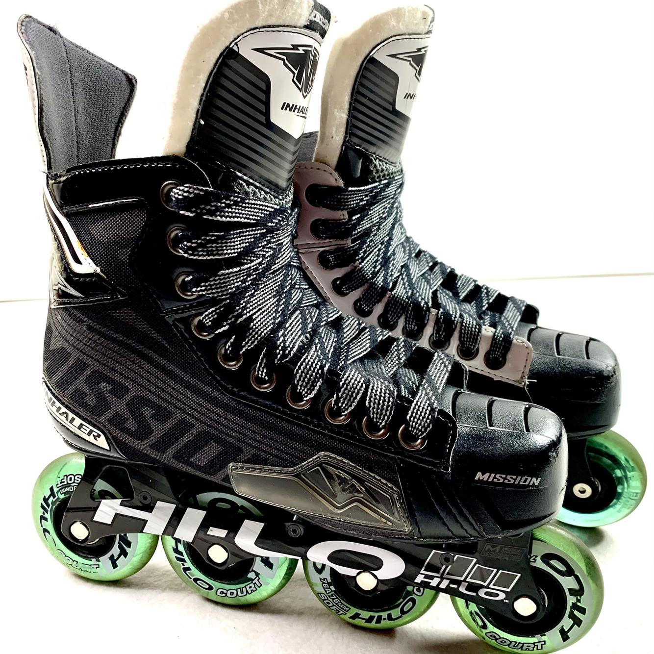 Mission Inhaler DS6 Senior Size 6 E Inline Roller Hockey Skates (US men ...