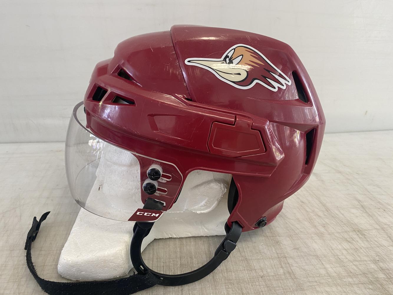 CCM Vector V08 Pro Stock Hockey Helmet Medium Maroon CCM Visor 9143 ...