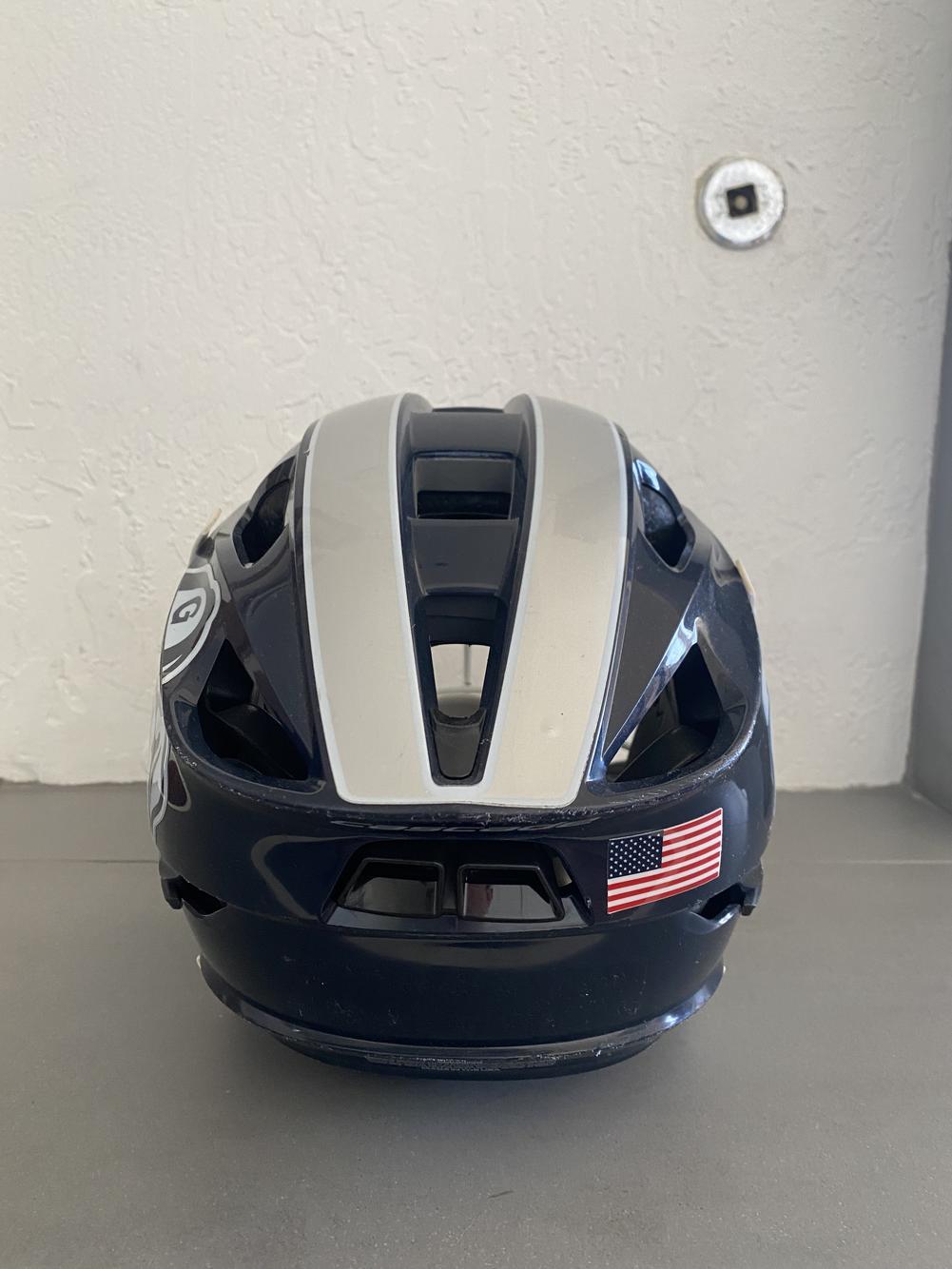 Georgetown Navy Blue Game Worn Cascade S Helmet | SidelineSwap