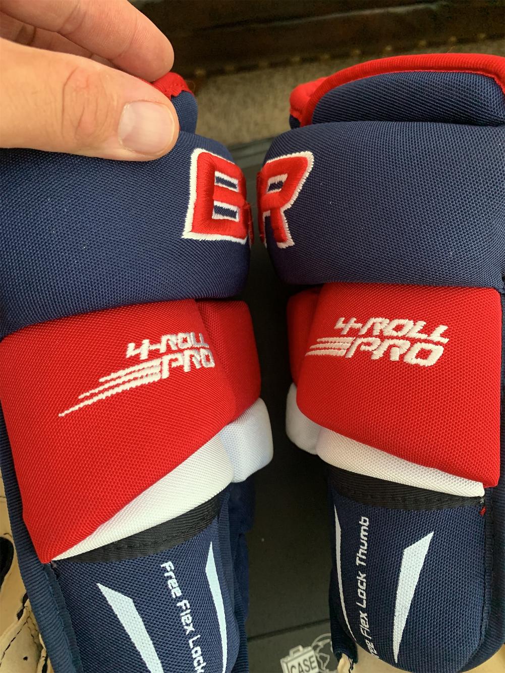 Blue Senior Bauer 4 Roll 14" Pro Stock Gloves | SidelineSwap