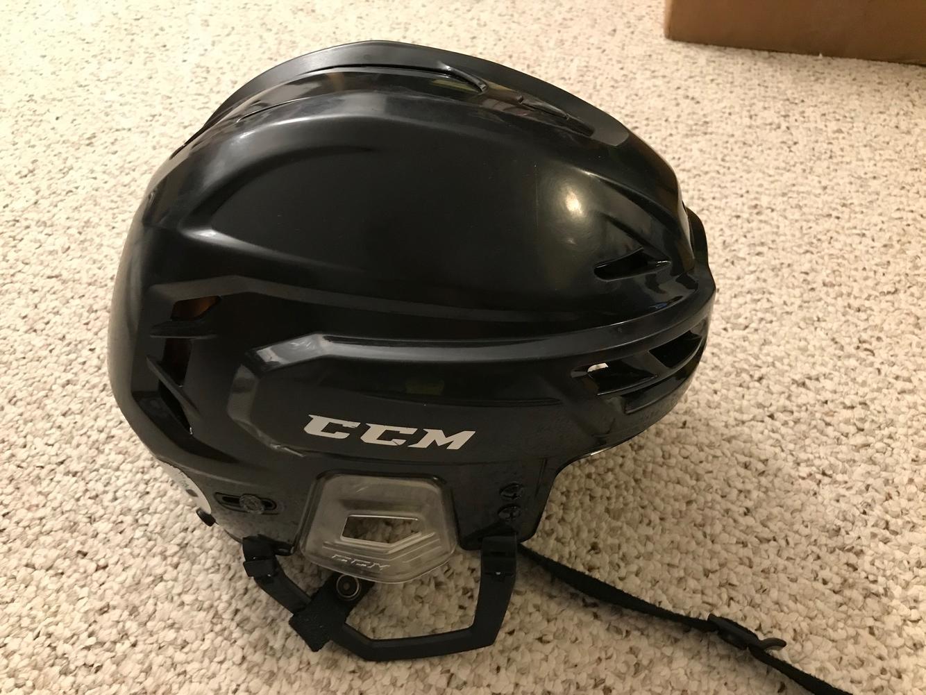 Black Used Large CCM Tacks 710 Helmet 2025 exp | SidelineSwap