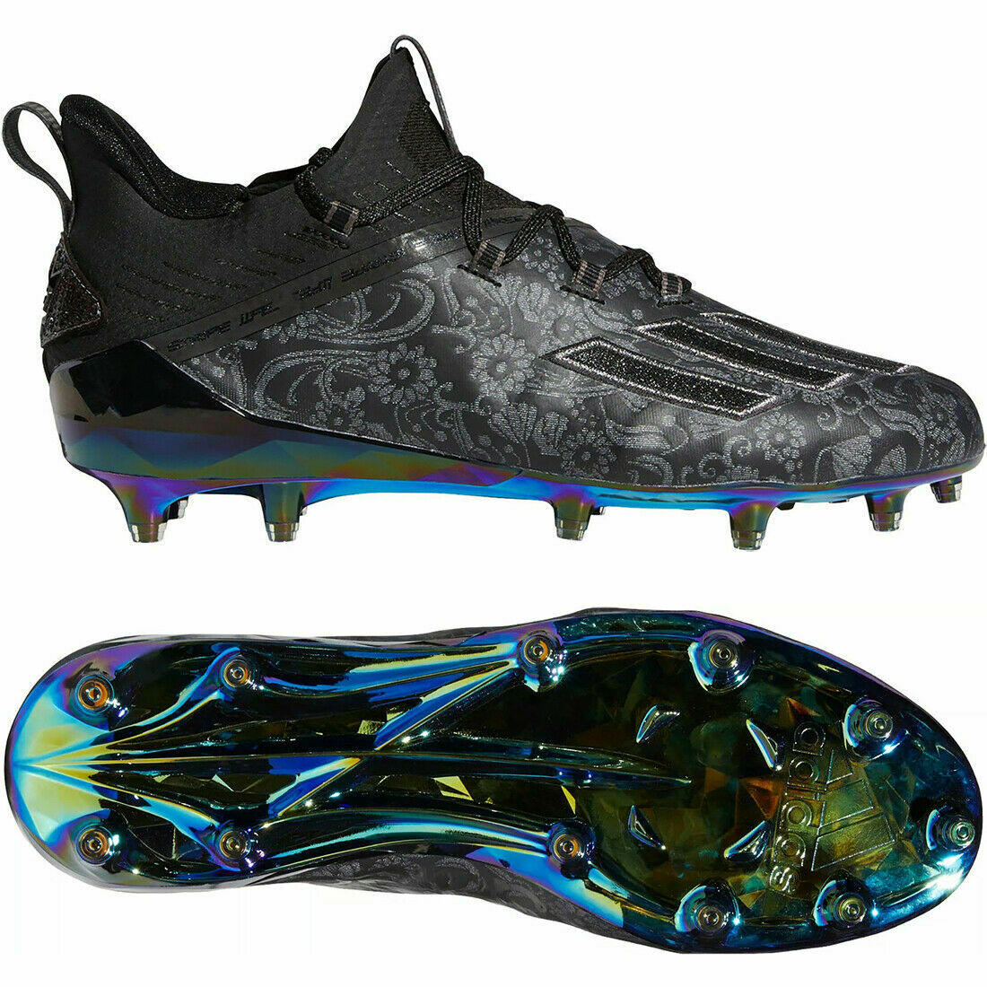 new mens 9 Adidas Adizero Reign Football Cleats Young King black EH2723 ...