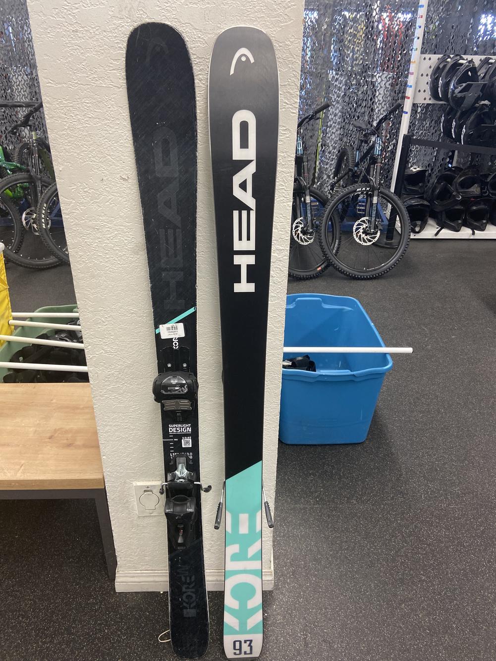 Women's Used 2019 HEAD All Mountain KORE 93 W Skis With Bindings ...