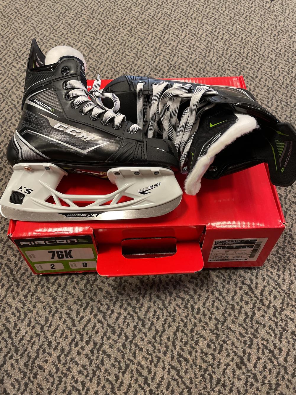 Junior CCM RibCor 76k Regular Width Size 2 Hockey Skates | SidelineSwap