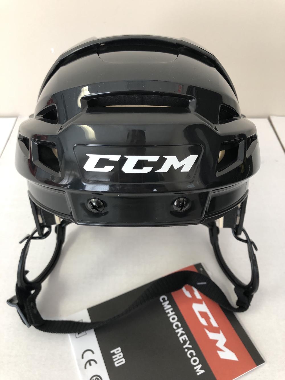 New Senior CCM Vector V08 Hockey Helmet Black Large Lg L vo8 sr ...