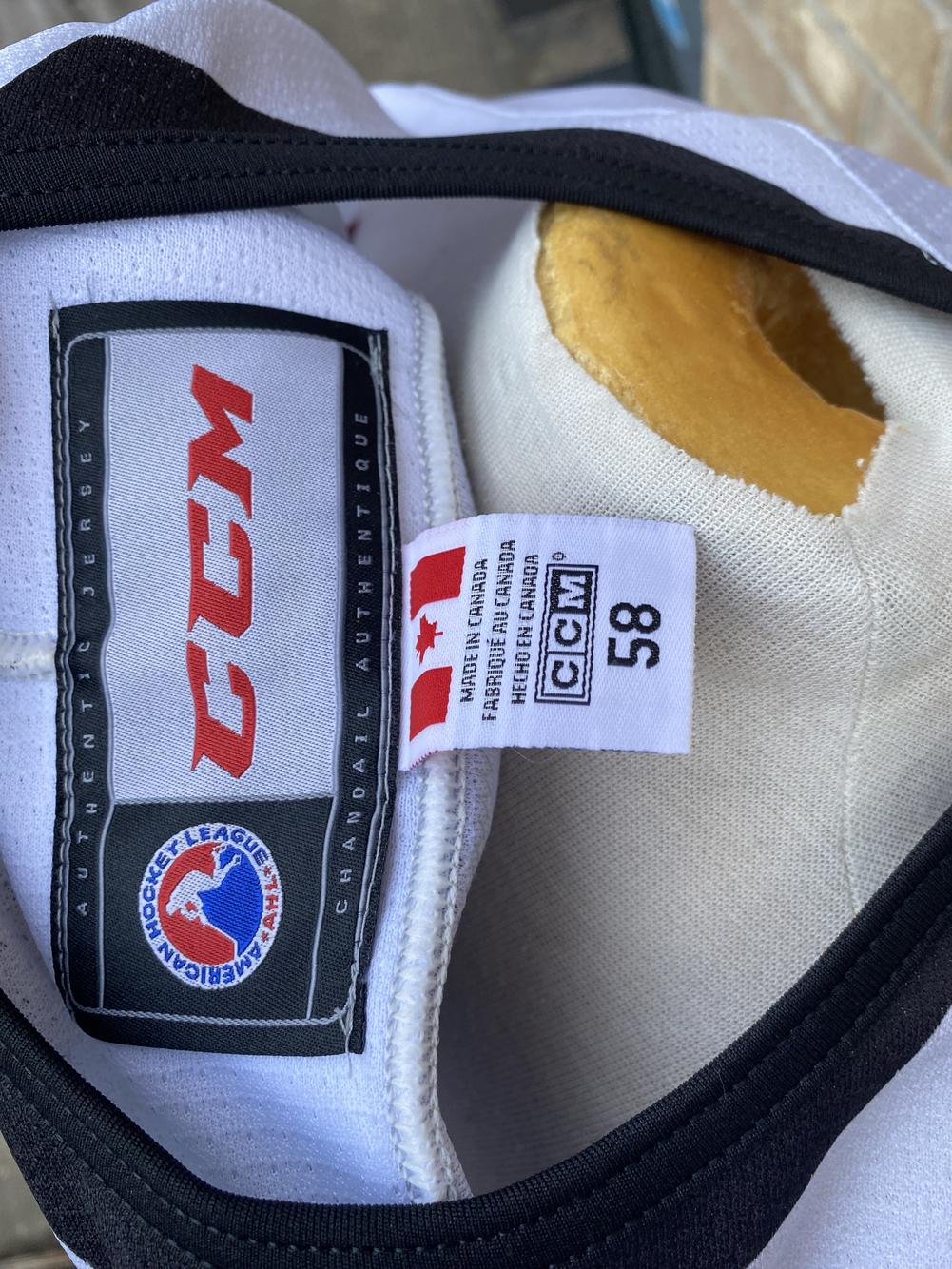 CCM San Antonio Rampage Pro Game Used Jersey Size 58 TURGEON Signed ...