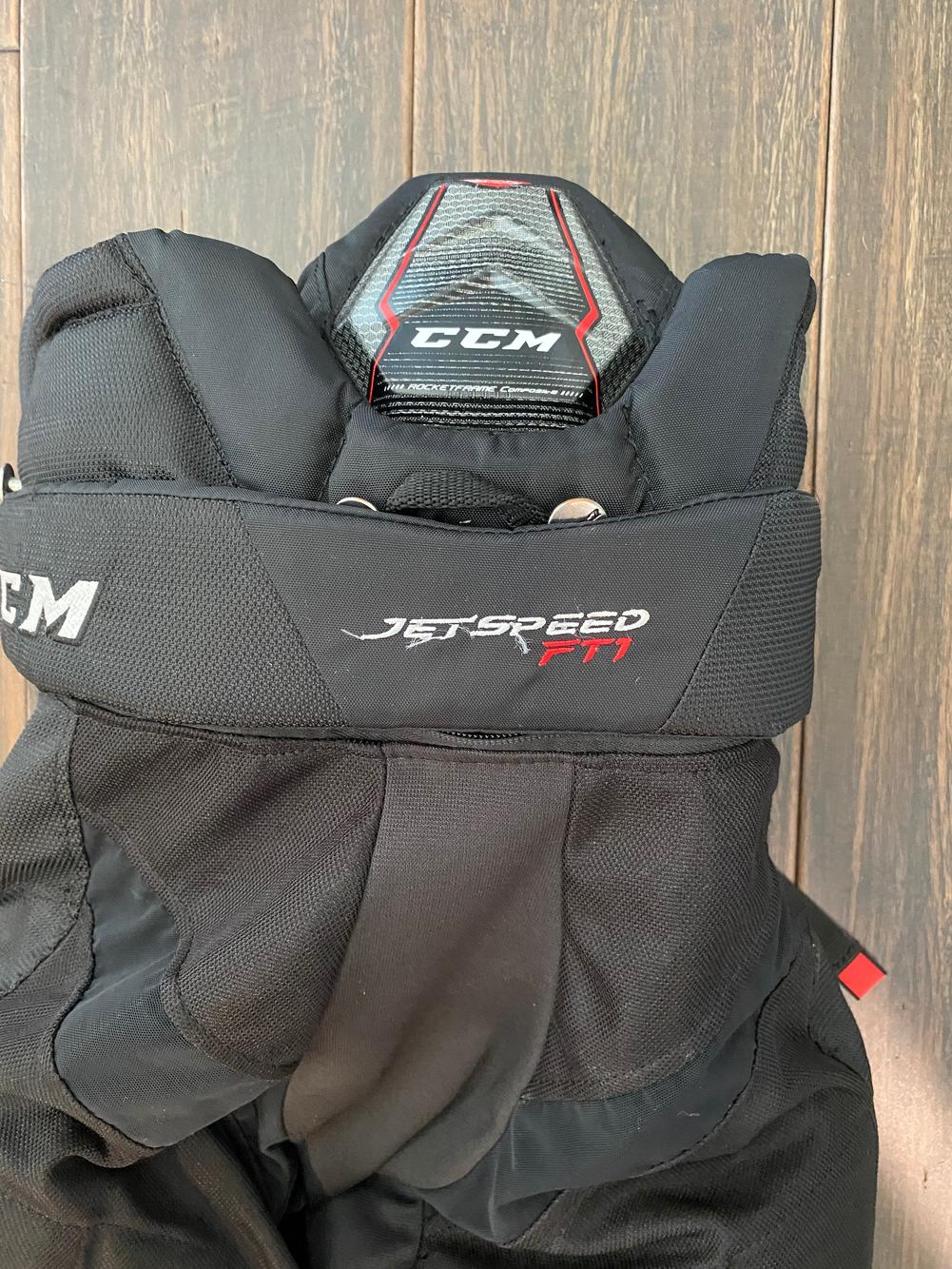 Black Junior Used Medium CCM JetSpeed FT1 Hockey Pants | SidelineSwap