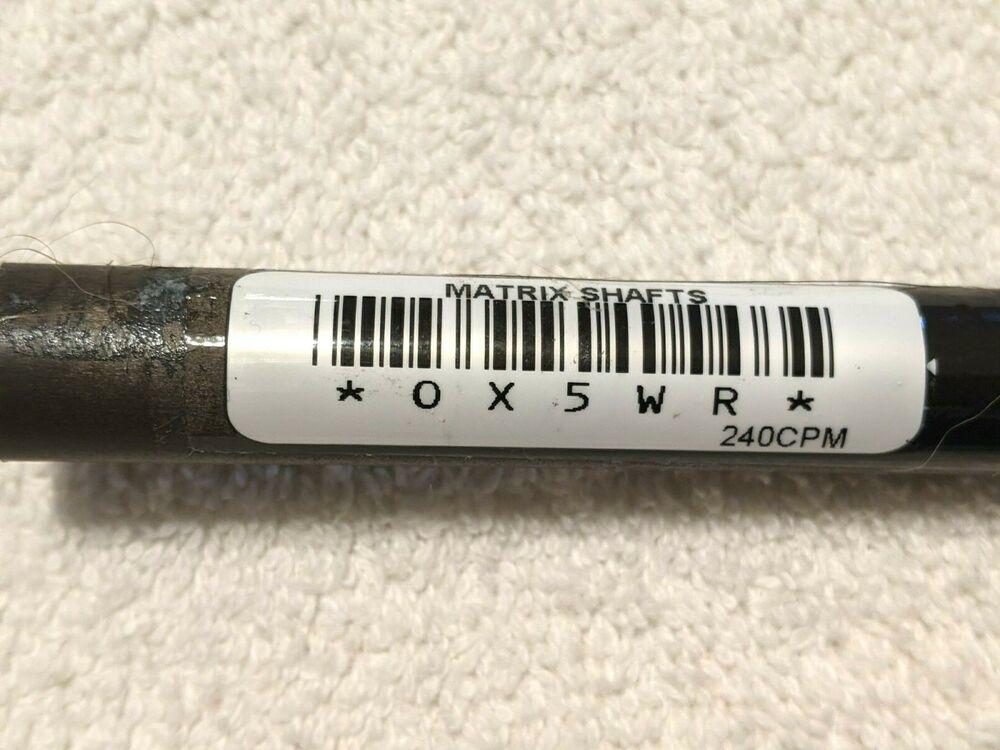 MATRIX OZIK X-CON 5 54 GRAM STIFF FLEX 3 WOOD SHAFT W TIP & GRIP ...