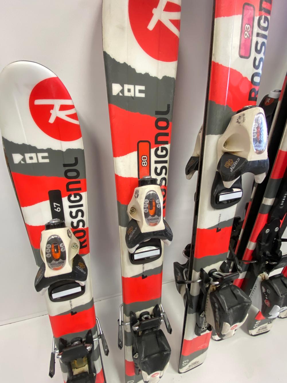 Rossignol ROC Jr Skis 67 cm With Comp J 4.5 Adjustable Bindings Kids ...