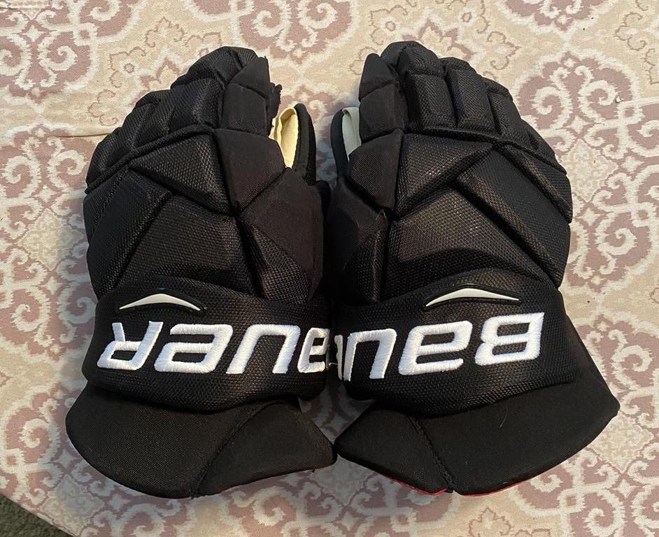 Bauer 1X Pro Pro Stock Gloves 15” Anaheim Ducks | SidelineSwap