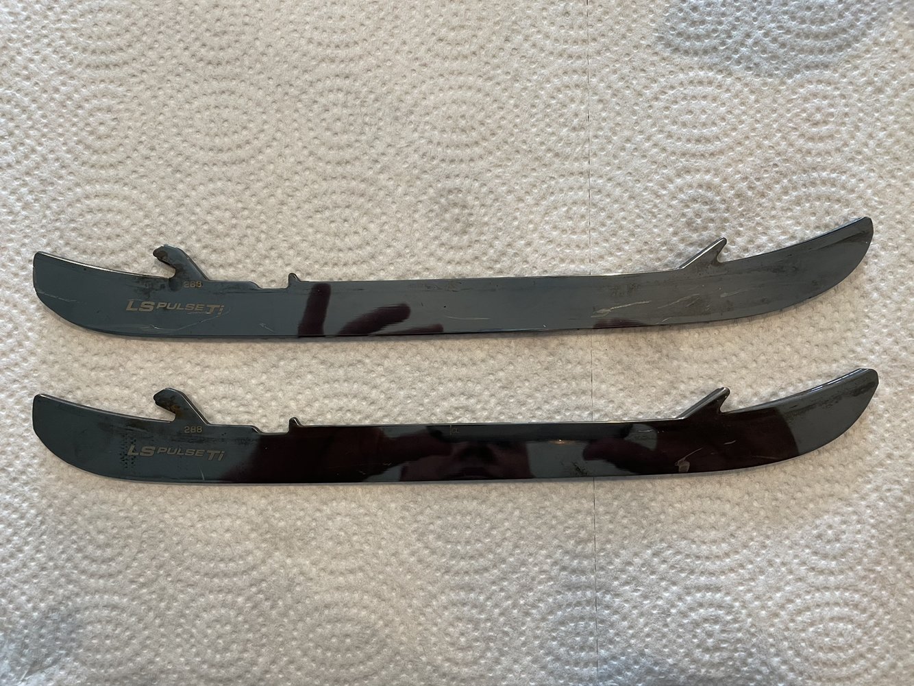 2 Sets of Bauer 288mm LS Pulse Ti Replacement Blades - Great condition ...