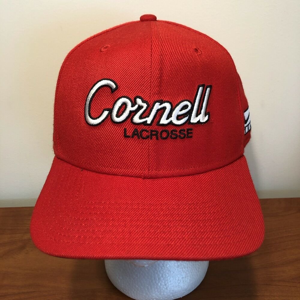 Cornell Lacrosse Hat Snapback Cap Red Mens Adult University Lax BIg Red ...