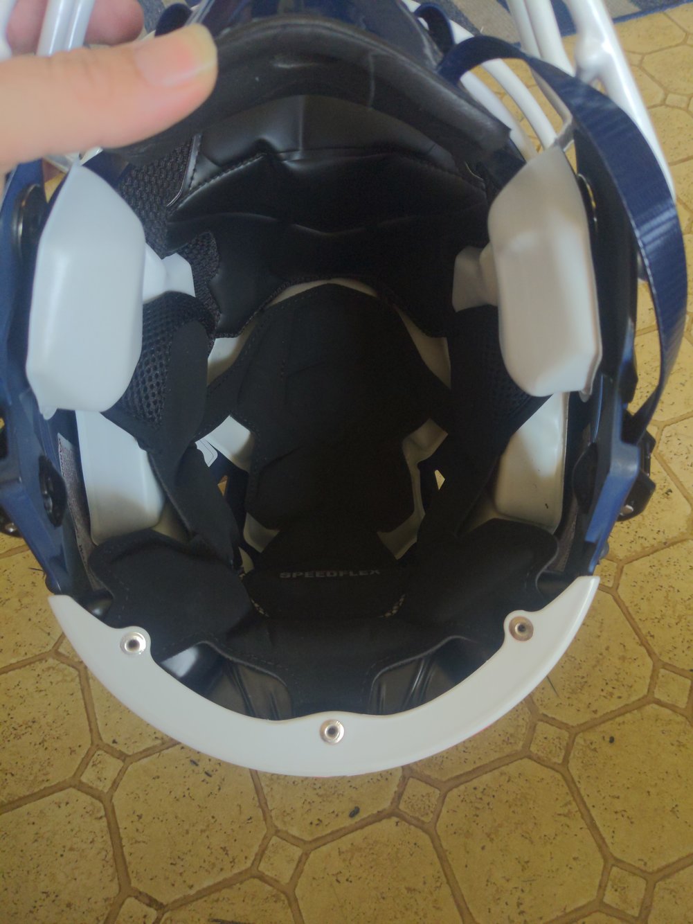 Large matte navy Riddell SpeedFlex Helmet | SidelineSwap