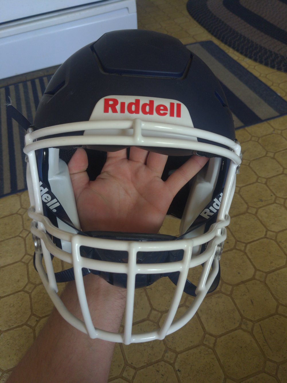 Large matte navy Riddell SpeedFlex Helmet | SidelineSwap