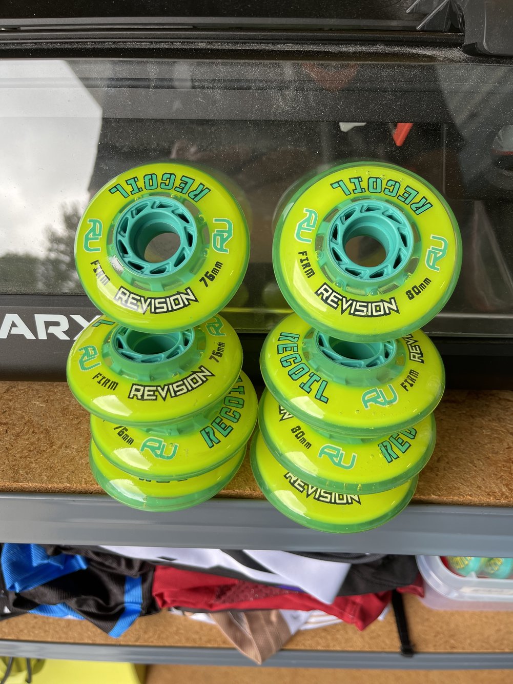 Revision Recoil FIRM | 80MM and 76MM Inline Roller Hockey Wheels (PACK ...