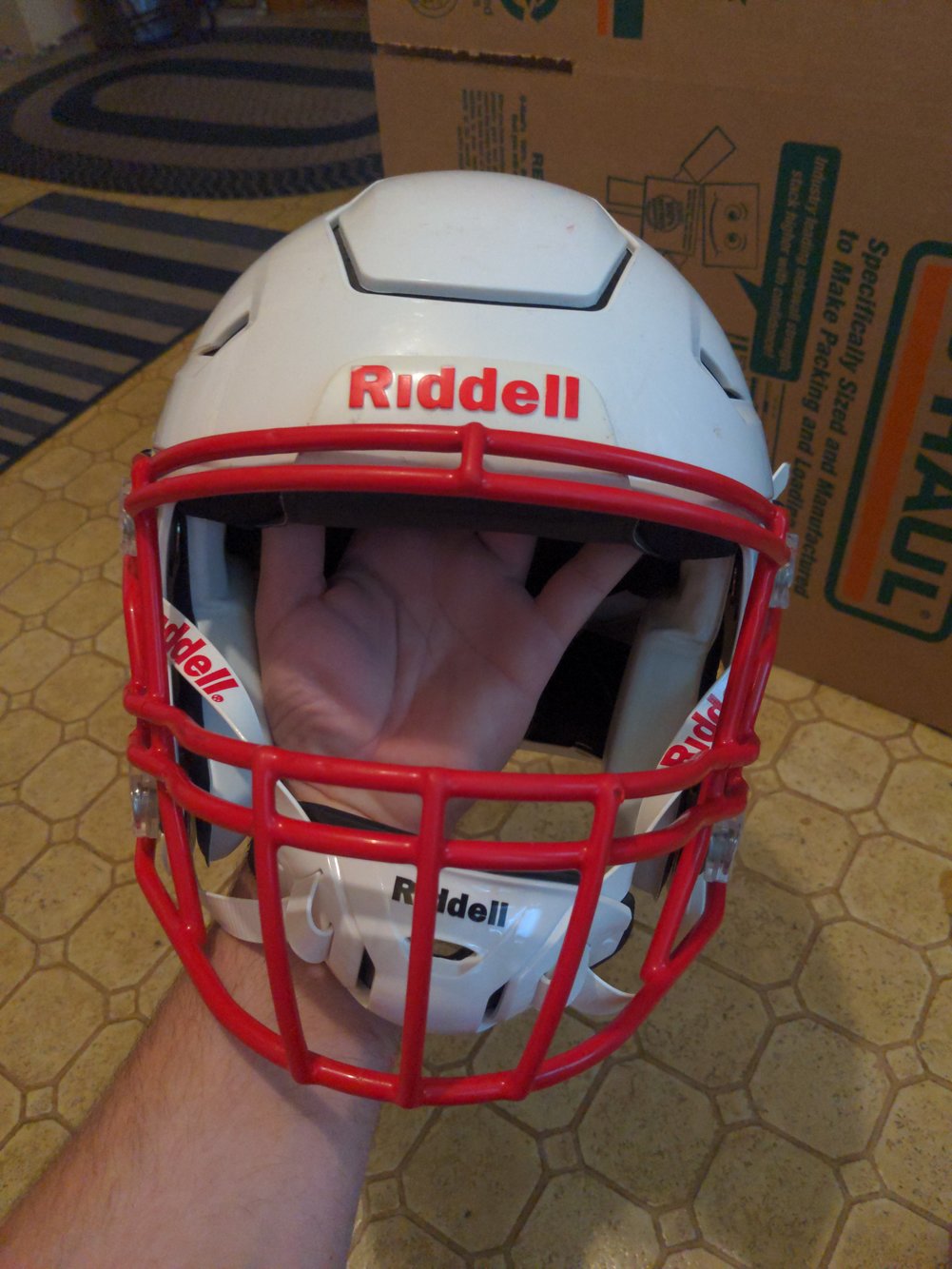 Adult large white Riddell SpeedFlex Helmet | SidelineSwap