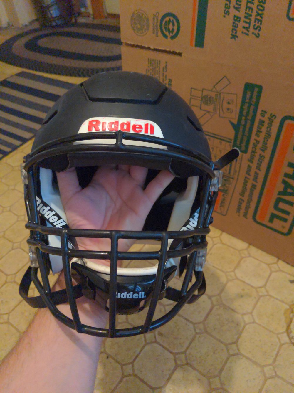 Adult large matte black Riddell SpeedFlex Helmet | SidelineSwap