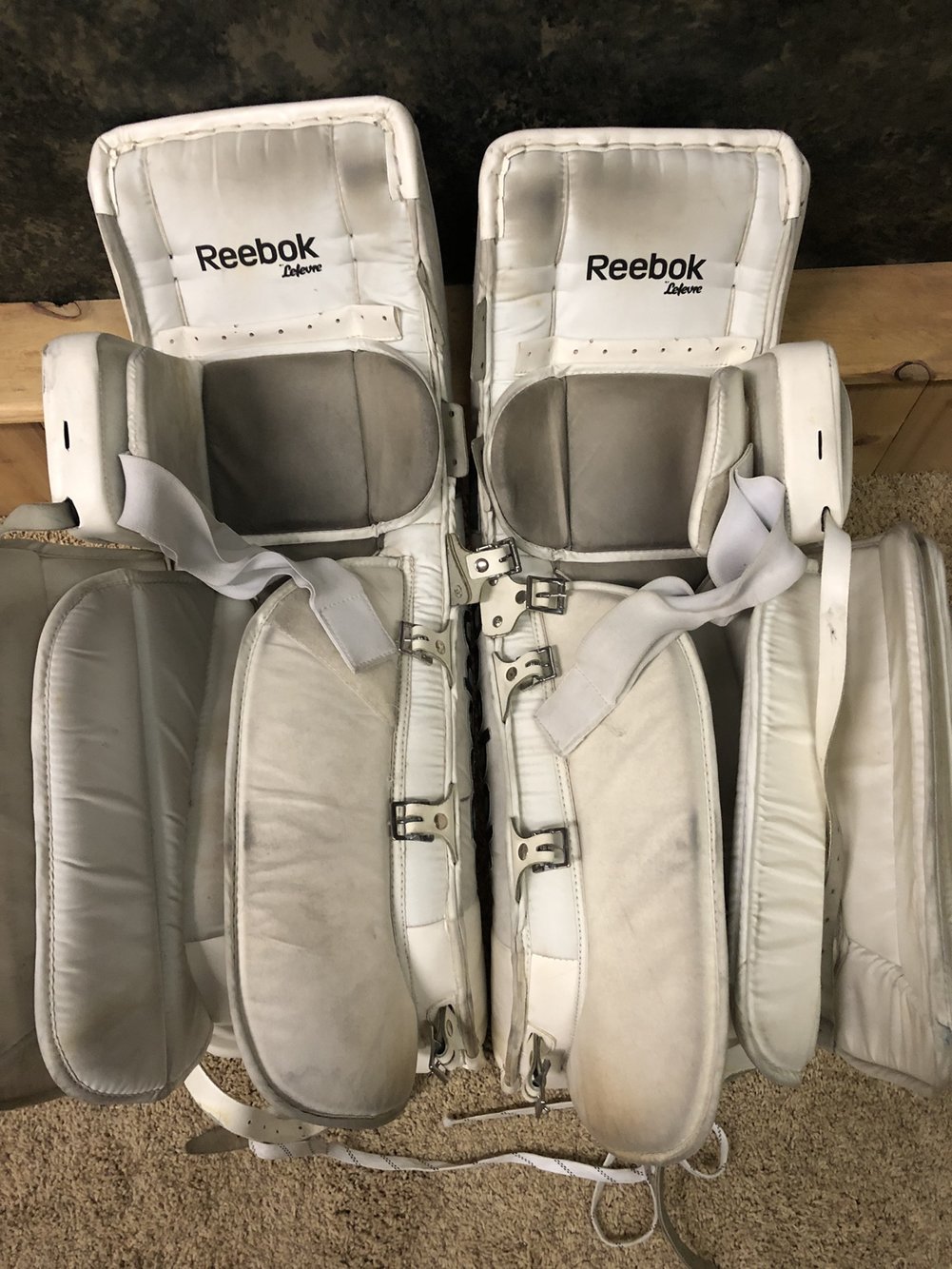 Reebok RBK Premier 4 Pro Hockey Goalie Leg Pads | SidelineSwap