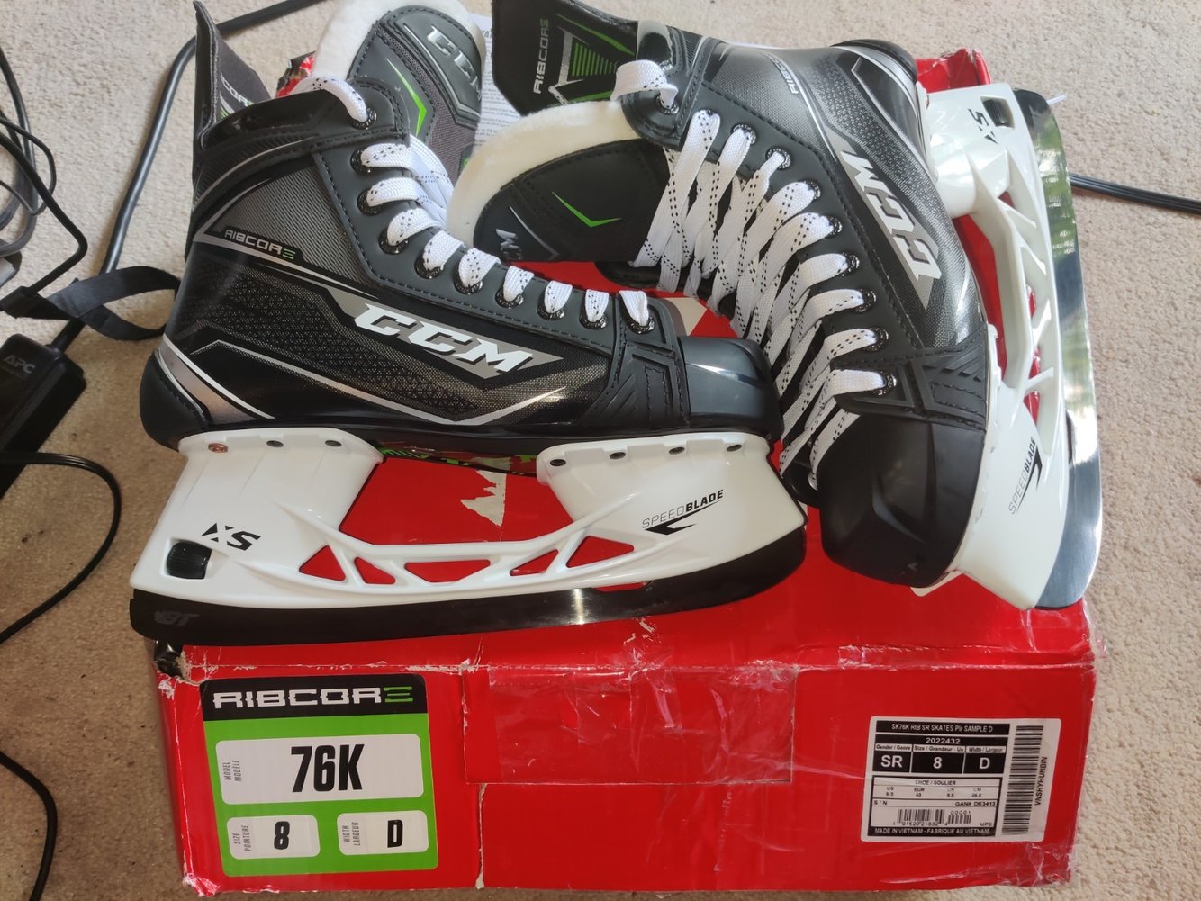 New CCM RibCor 76k 8D + BladeTech DLC Diamond Blades | SidelineSwap