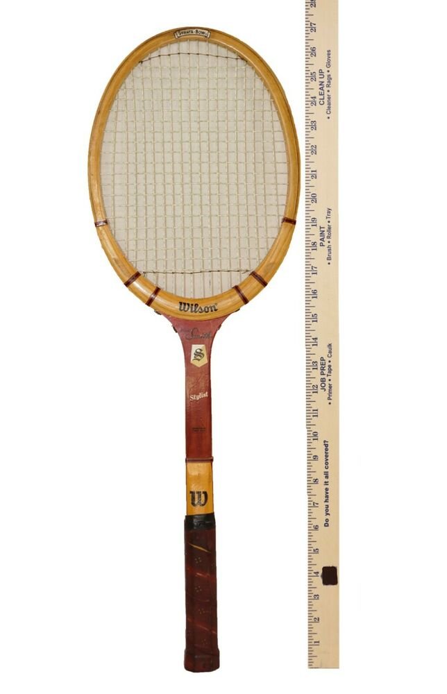 Wilson Stan Smith - Wooden Tennis Stylist Racket Strata-Bow 1960-70s ...