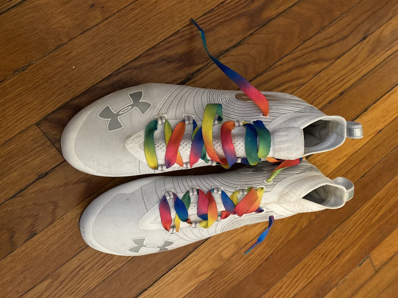 Under Armour Spotlight Cleats with Pride Laces | SidelineSwap