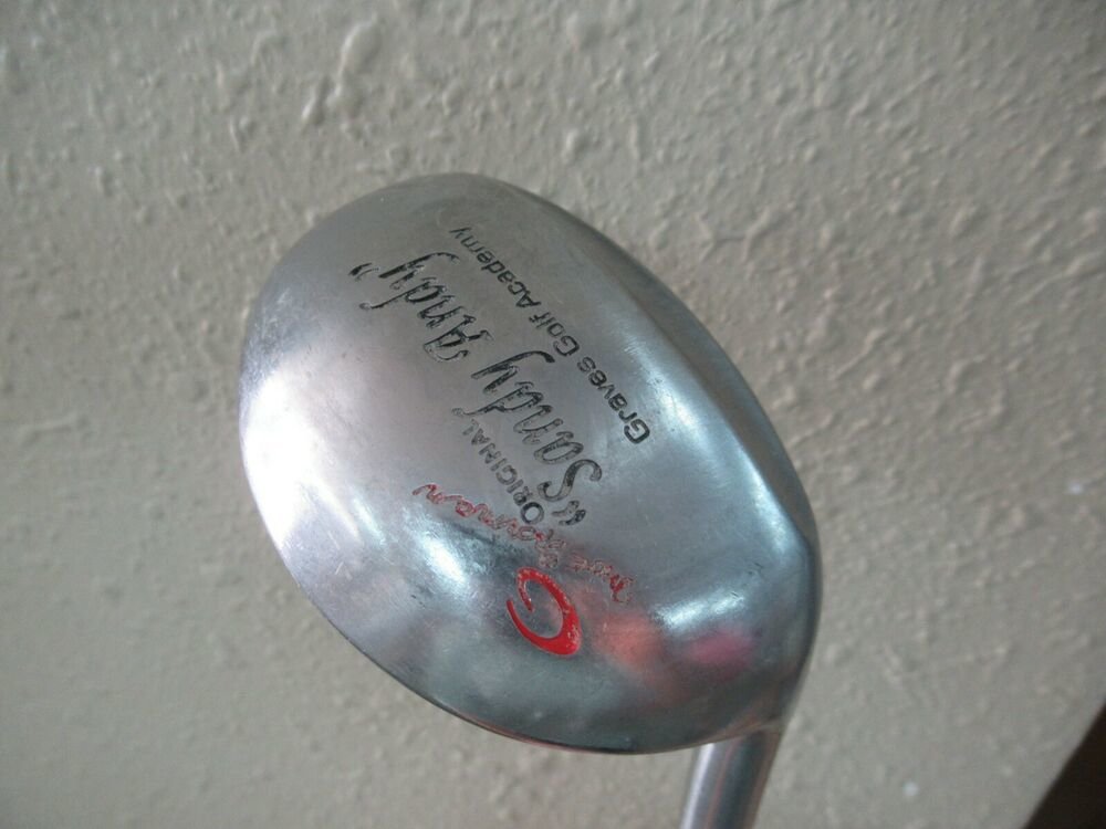 GRAVES GOLF ACADEMY "SANDY ANDY" CHIPPER/SAND WEDGE FACTORY STEEL TACKI ...