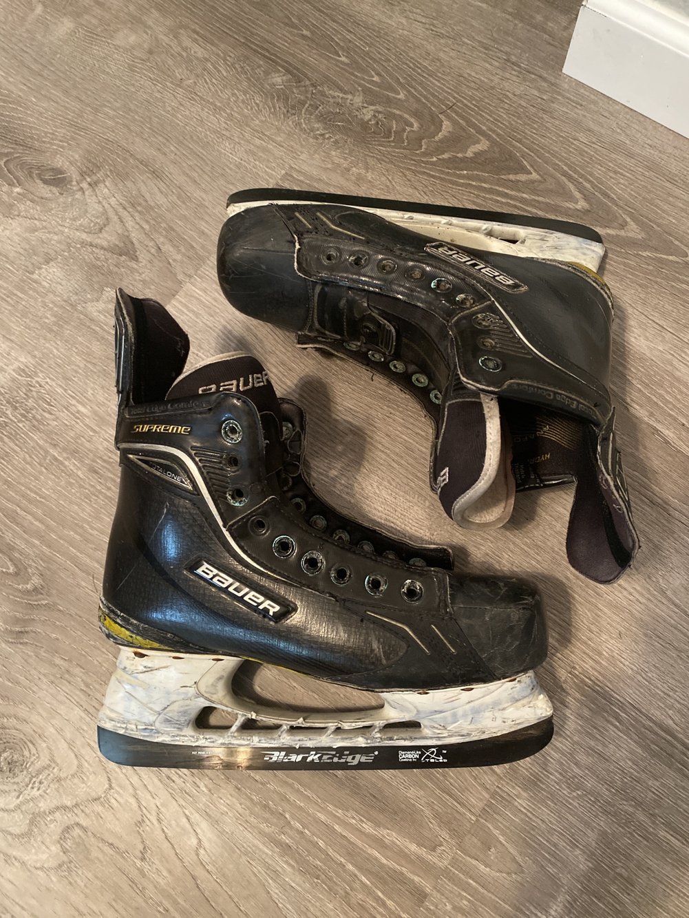 Bauer Supreme TotalOne Hockey Skates 7.5D With Black Edge Steel ...
