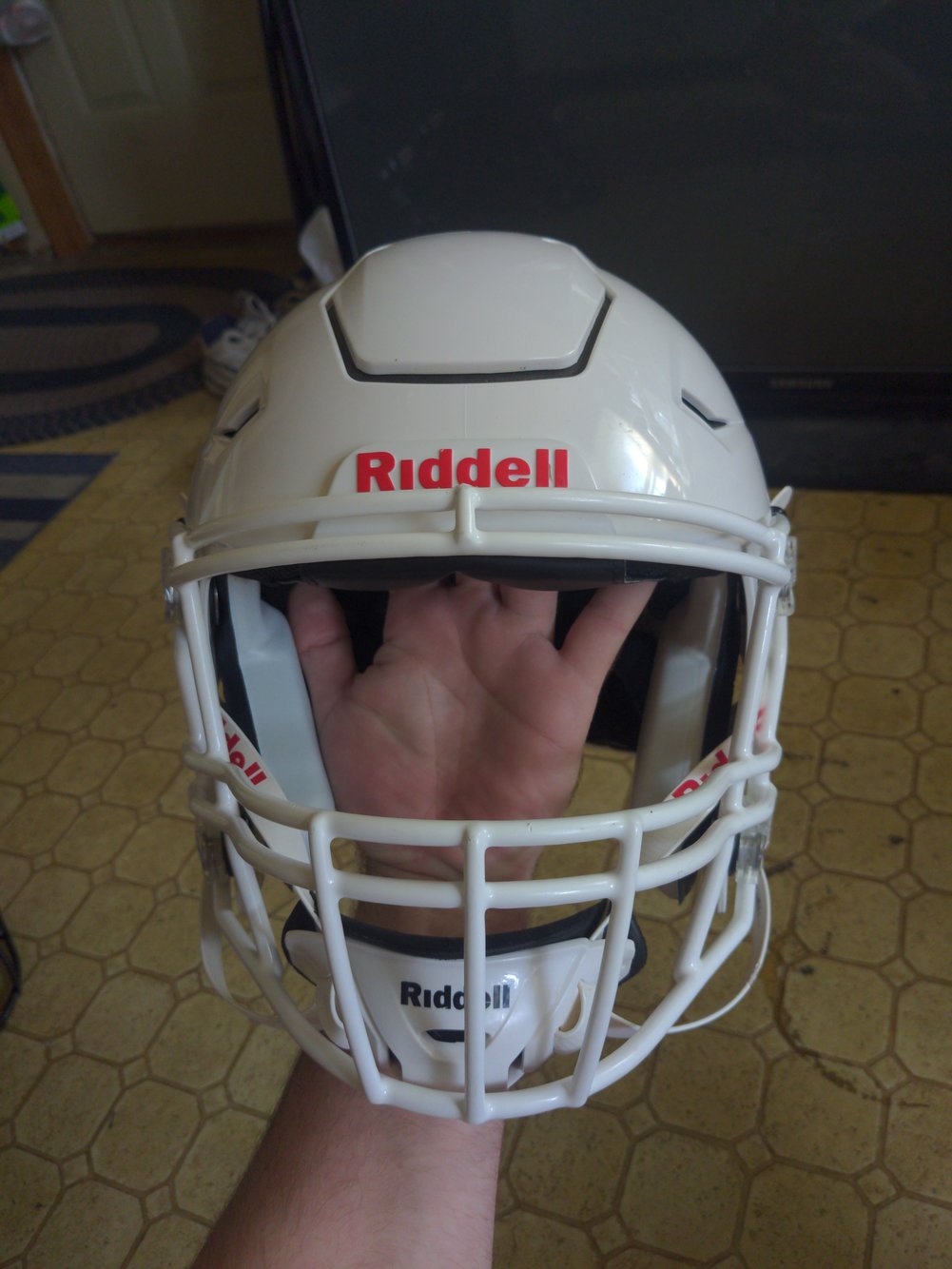 Adult large white Riddell SpeedFlex Helmet | SidelineSwap