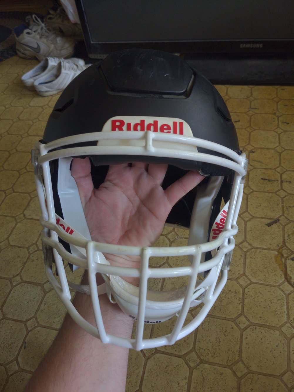 Adult large matte black Riddell SpeedFlex Helmet | SidelineSwap