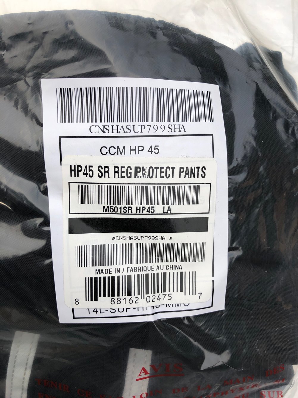 Black Senior New Small CCM HP45 Hockey Pants Pro Stock | SidelineSwap