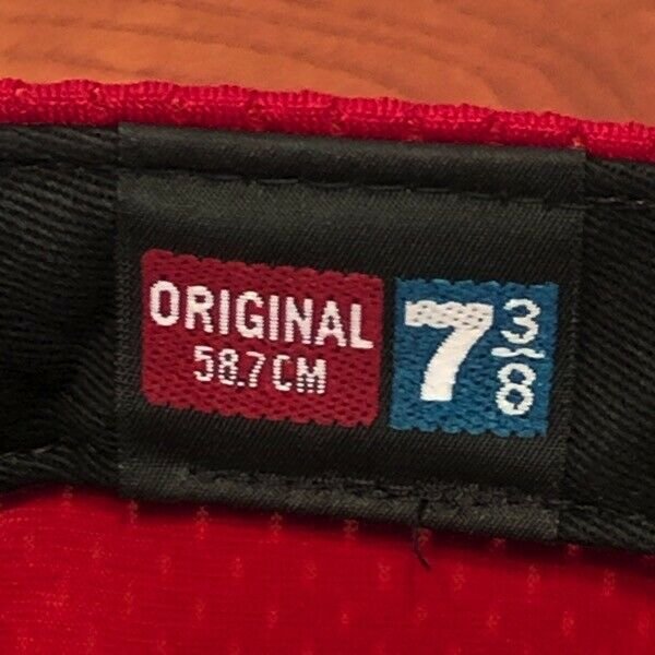 Minor League Hat Baseball Cap Fitted 7 3/8 New Era Vintage Red Mesh BP ...