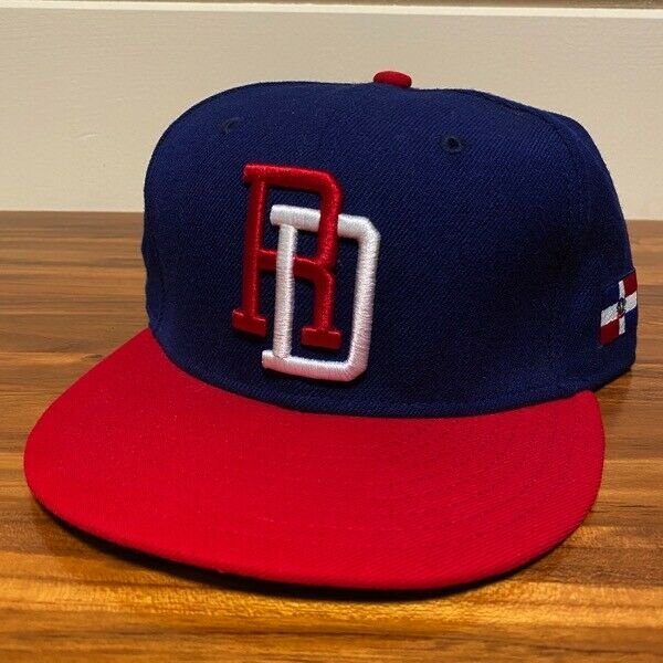 Dominican Republic Hat Baseball Cap Fitted 7 1/2 New Era Blue World ...
