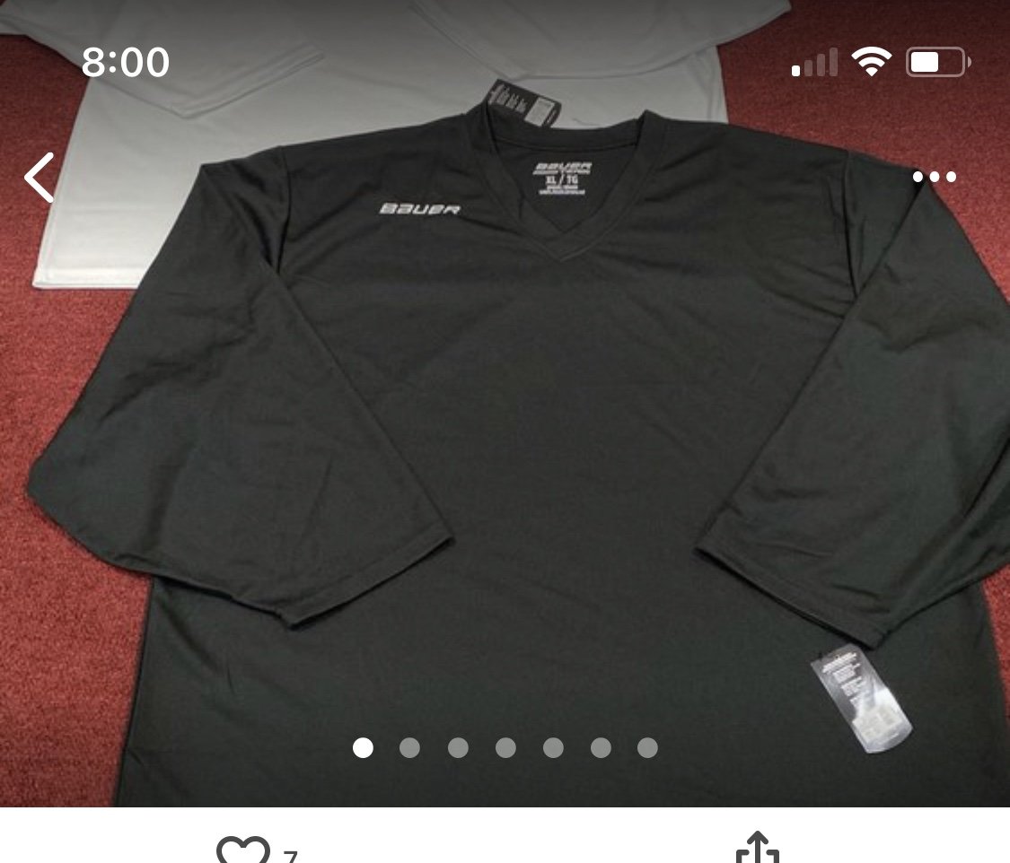 one Black One White XL Bauer Flex Jerseys | SidelineSwap