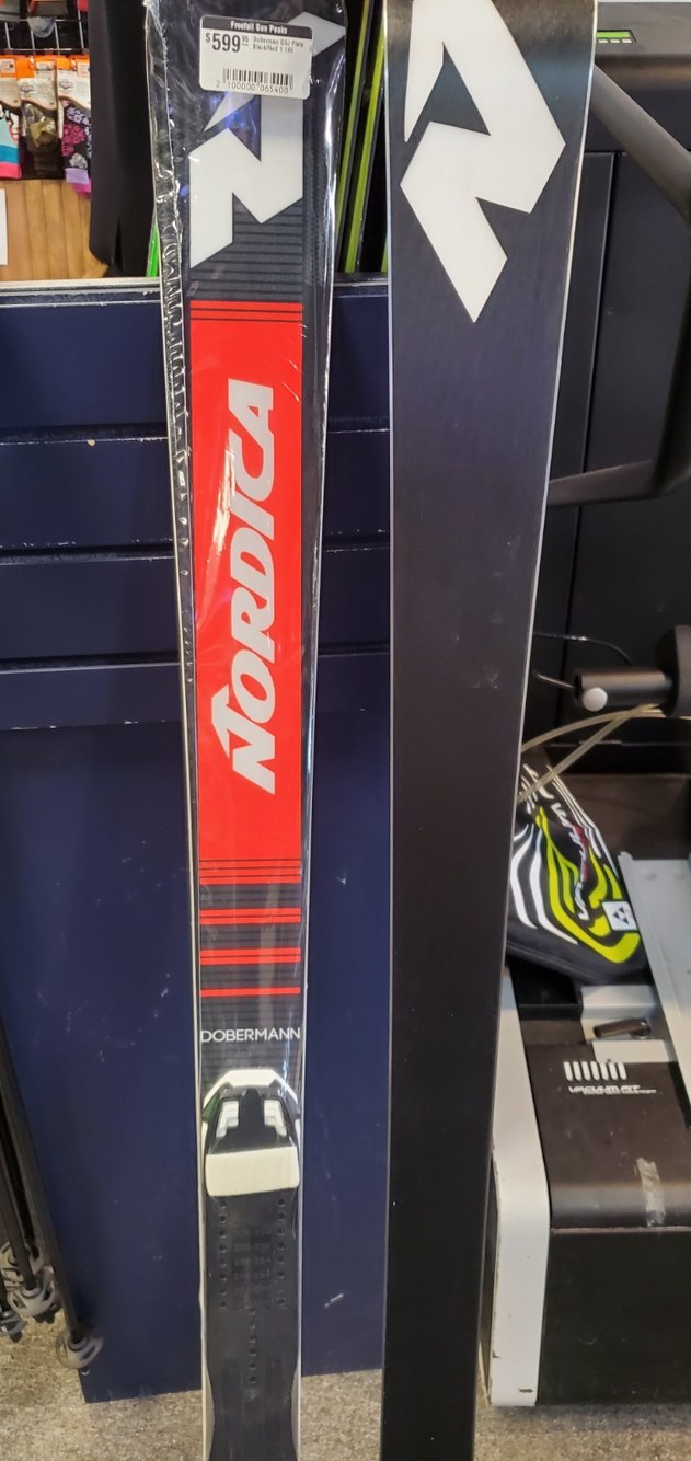 New Kid's 2020 Nordica Racing World Cup GS Junior Skis With Bindings Max Din 10 | SidelineSwap