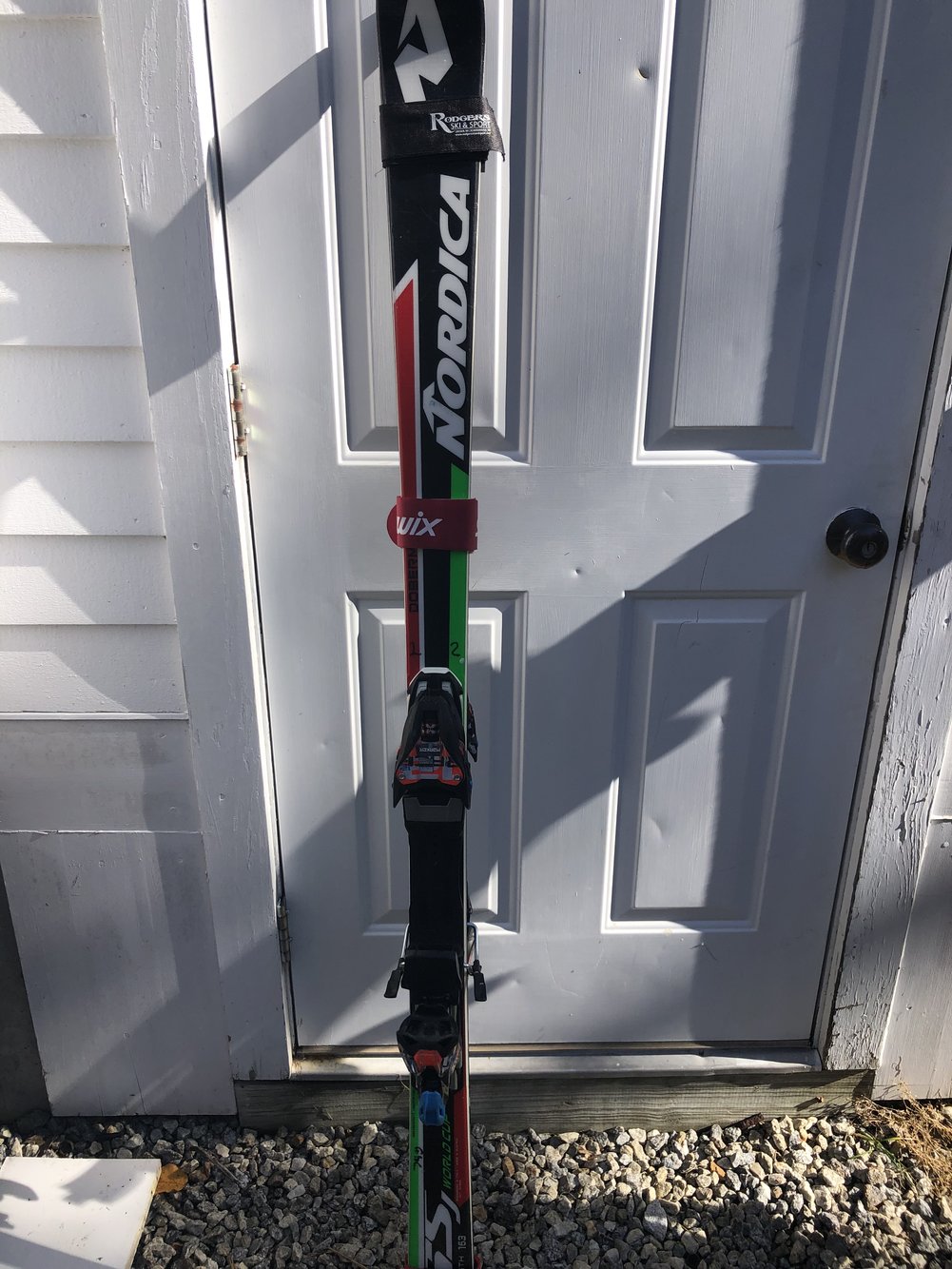 Used 2019 Nordica GS Racing worldcup Skis With Bindings Max Din 20 | SidelineSwap