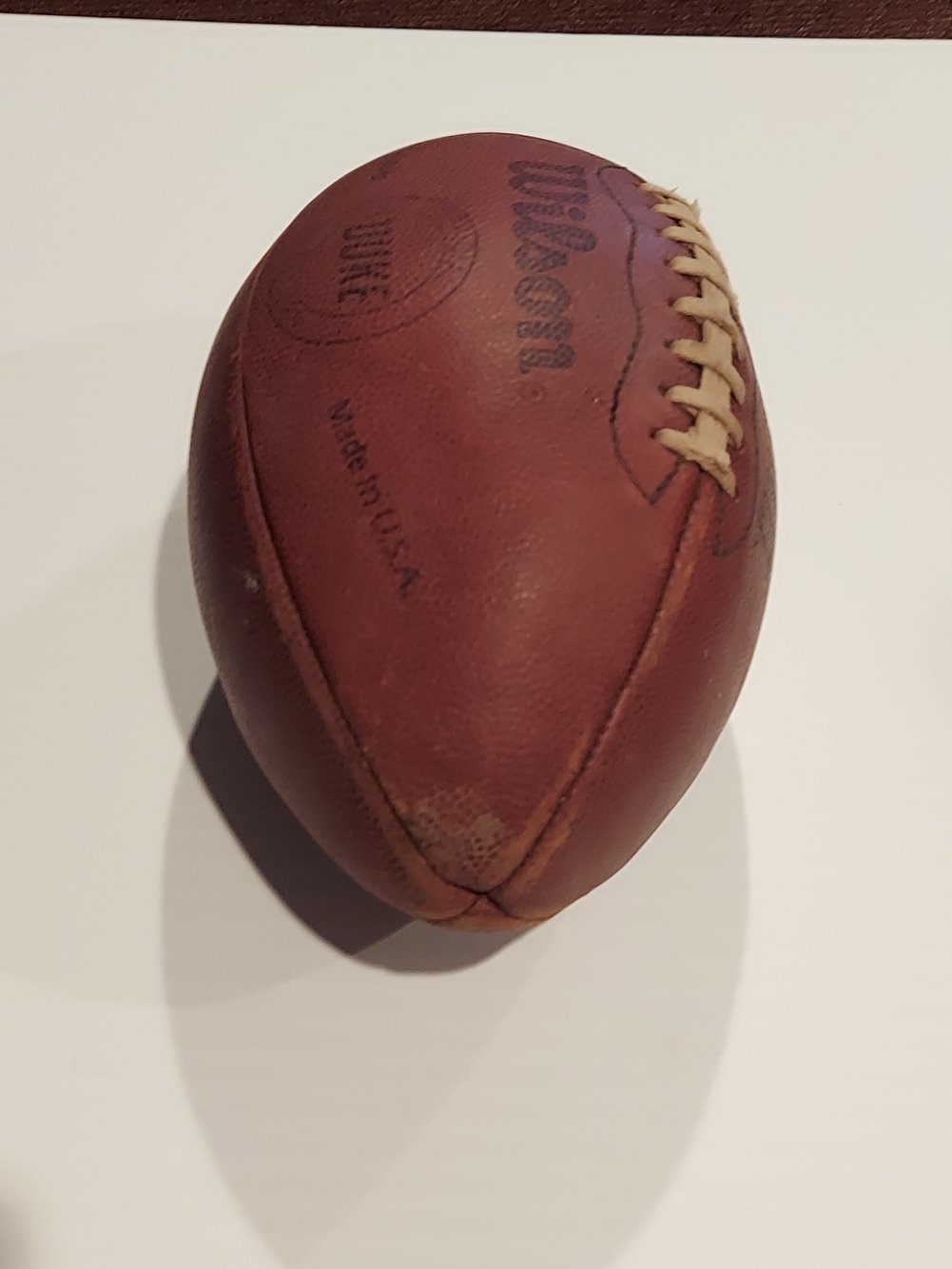 Used Vintage Wilson "The Duke" Leather Football | SidelineSwap