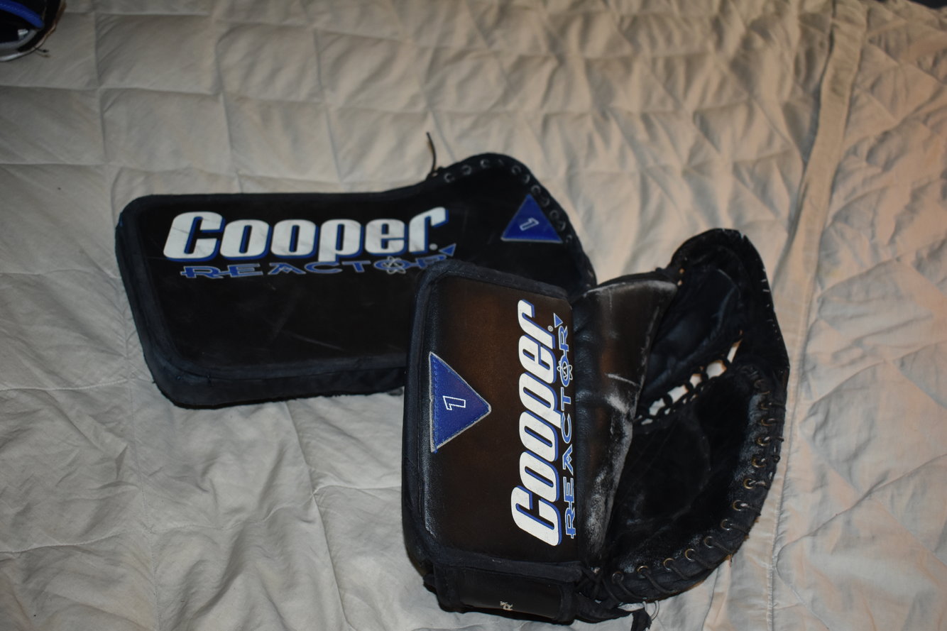 Cooper Reactor Goalie Glove & Blocker Regular Senior | SidelineSwap